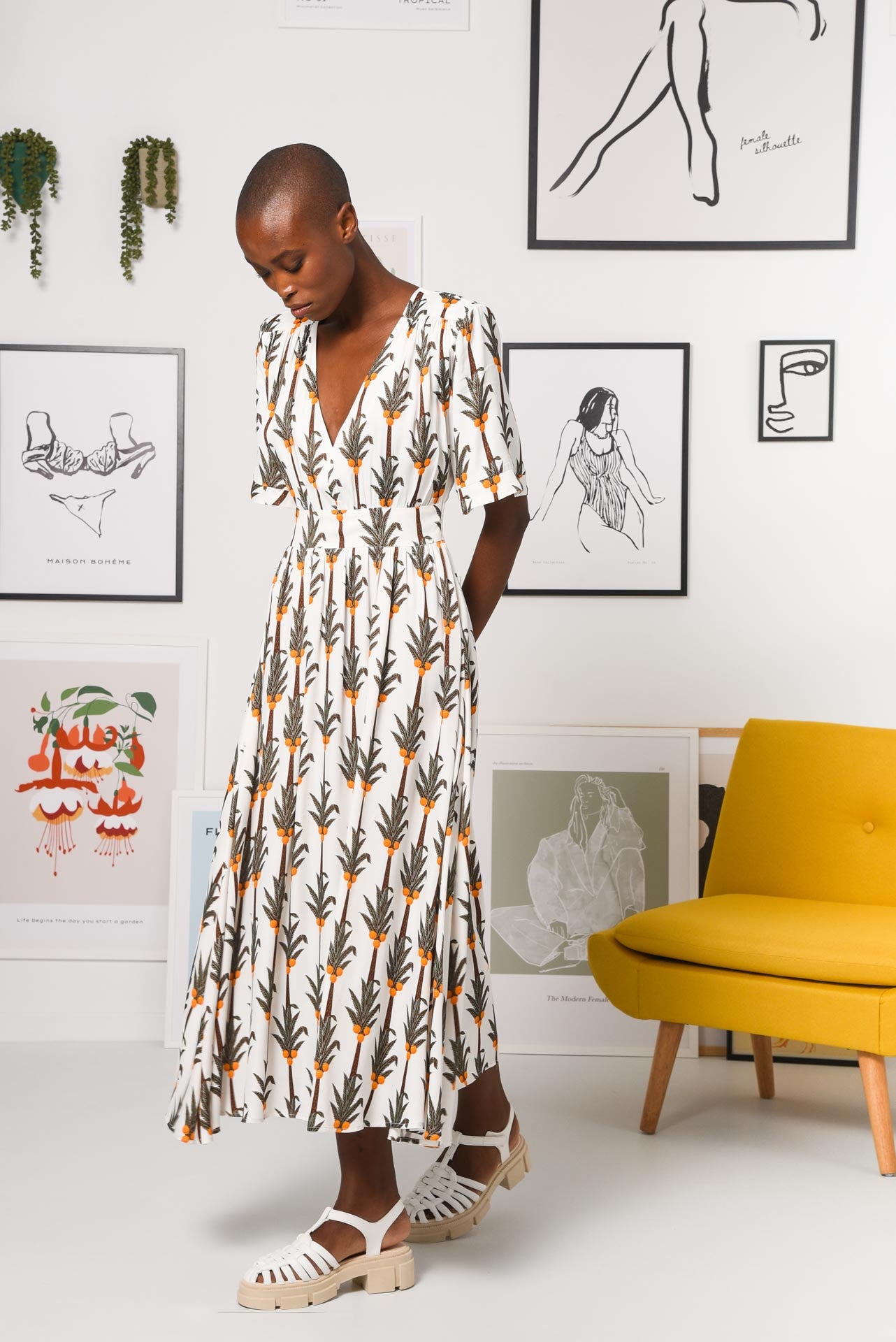 PALM TREES DRESS - Caricia | Exclusive Boutique | Fashion, Clothing ...